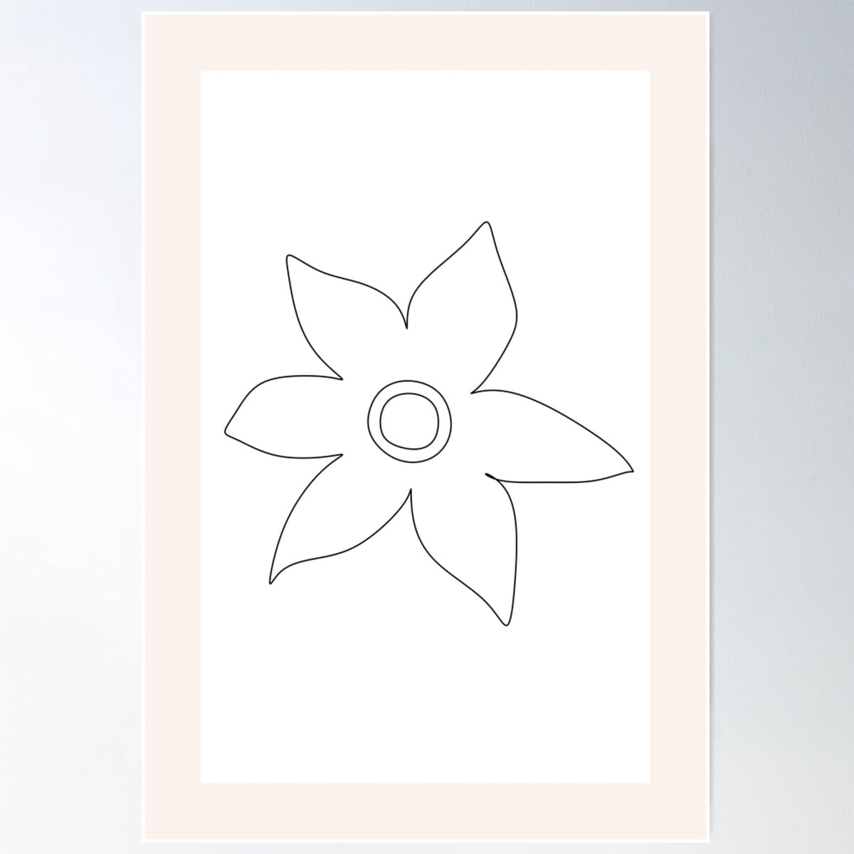 One Line Minimalist Flower Drawing - Minimalist Simple Abstract Flower ...