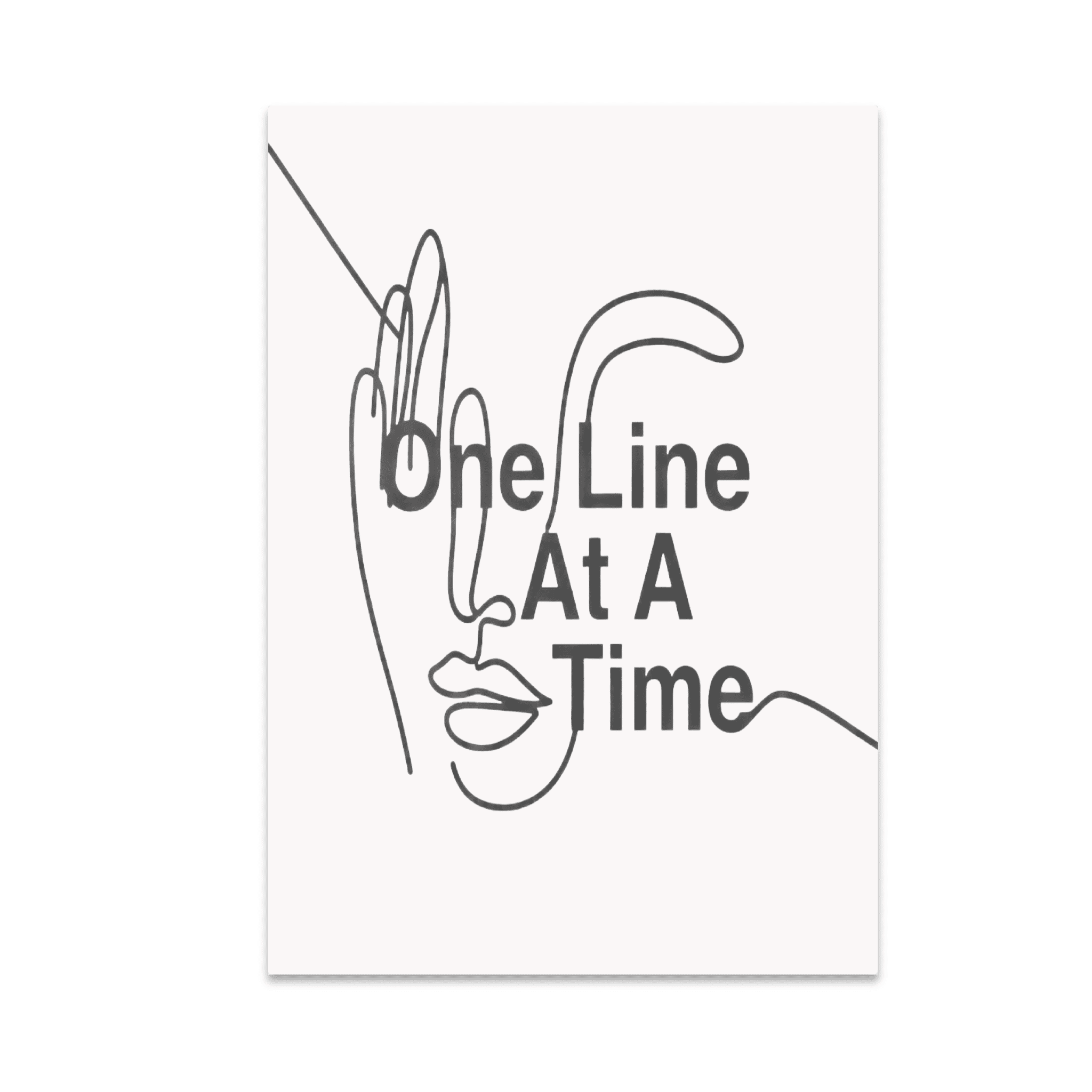 One Line at a Time Minimalist Face Art - Art Lovers - 13x19 Poster ...