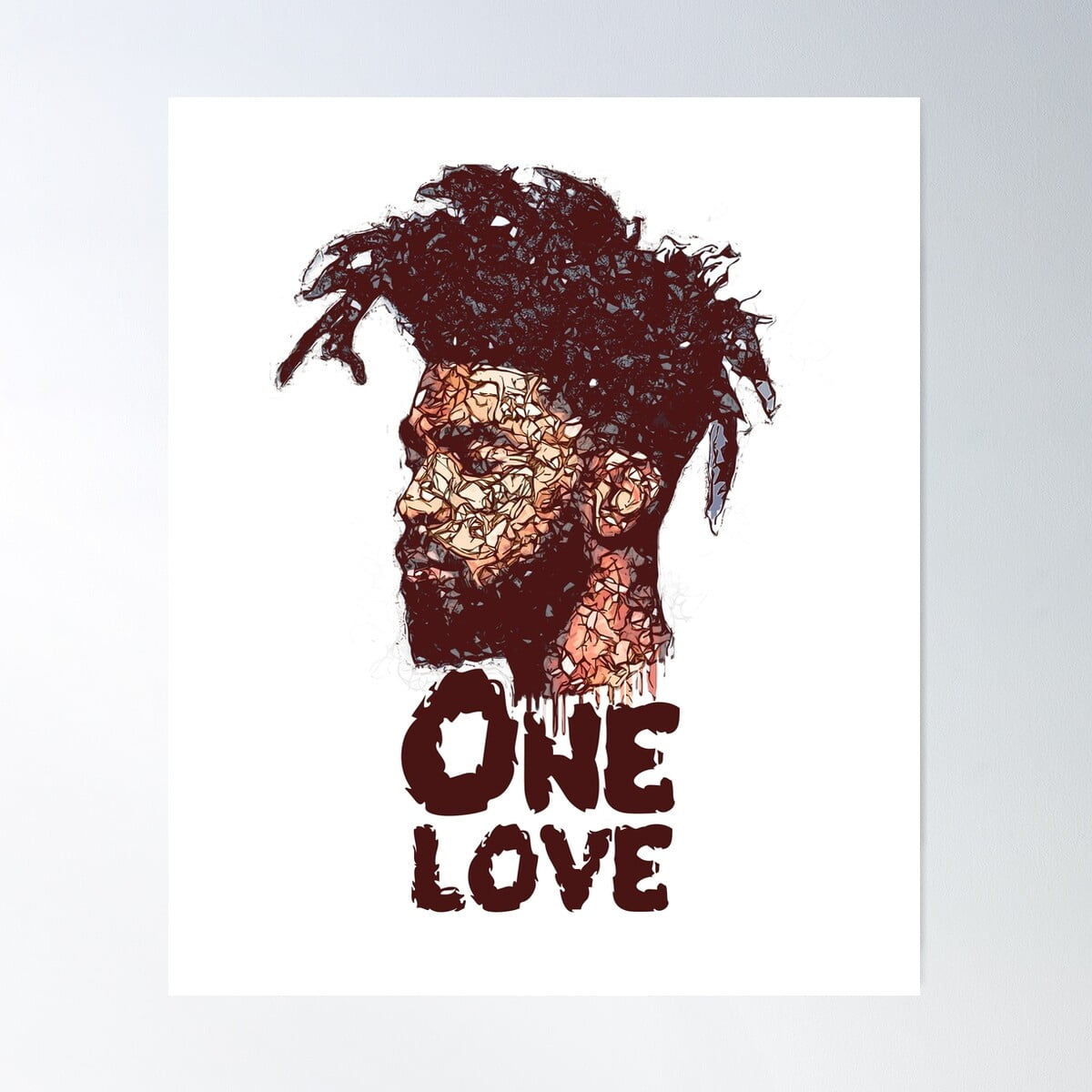 One Love Poster Wall Art Bedroom Wall Art Home Decor Office Wall Art ...