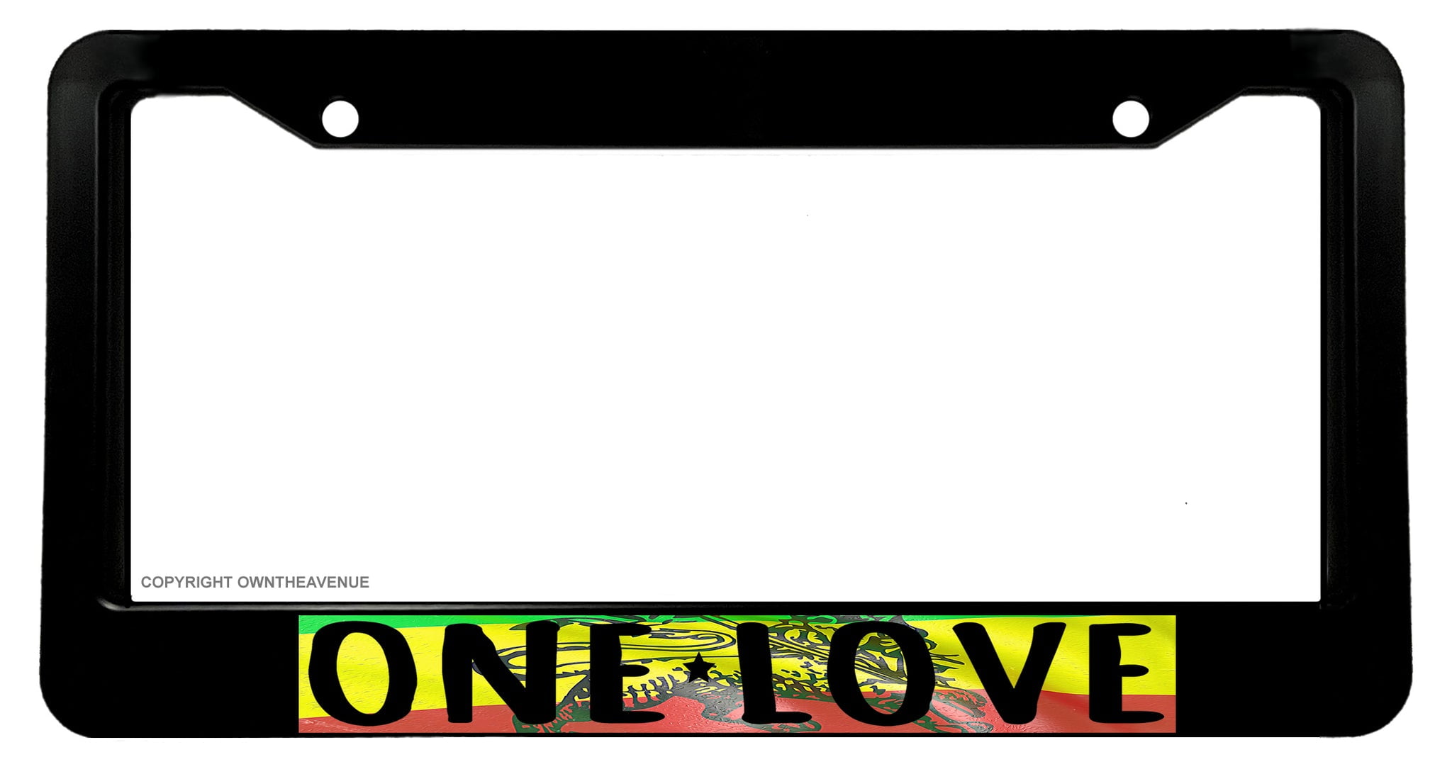 One Love Rasta Rastafarian Jamaican Flag Lion Car Truck License Plate ...