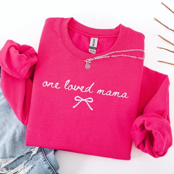 One Loved Mama TShirt Coquette Valentine 39 s Day TShirt New Mom ...