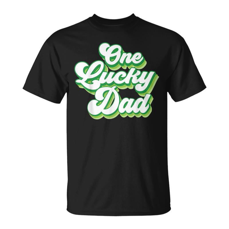 One Lucky Dad Retro St Patricks Day TShirt - Walmart.com