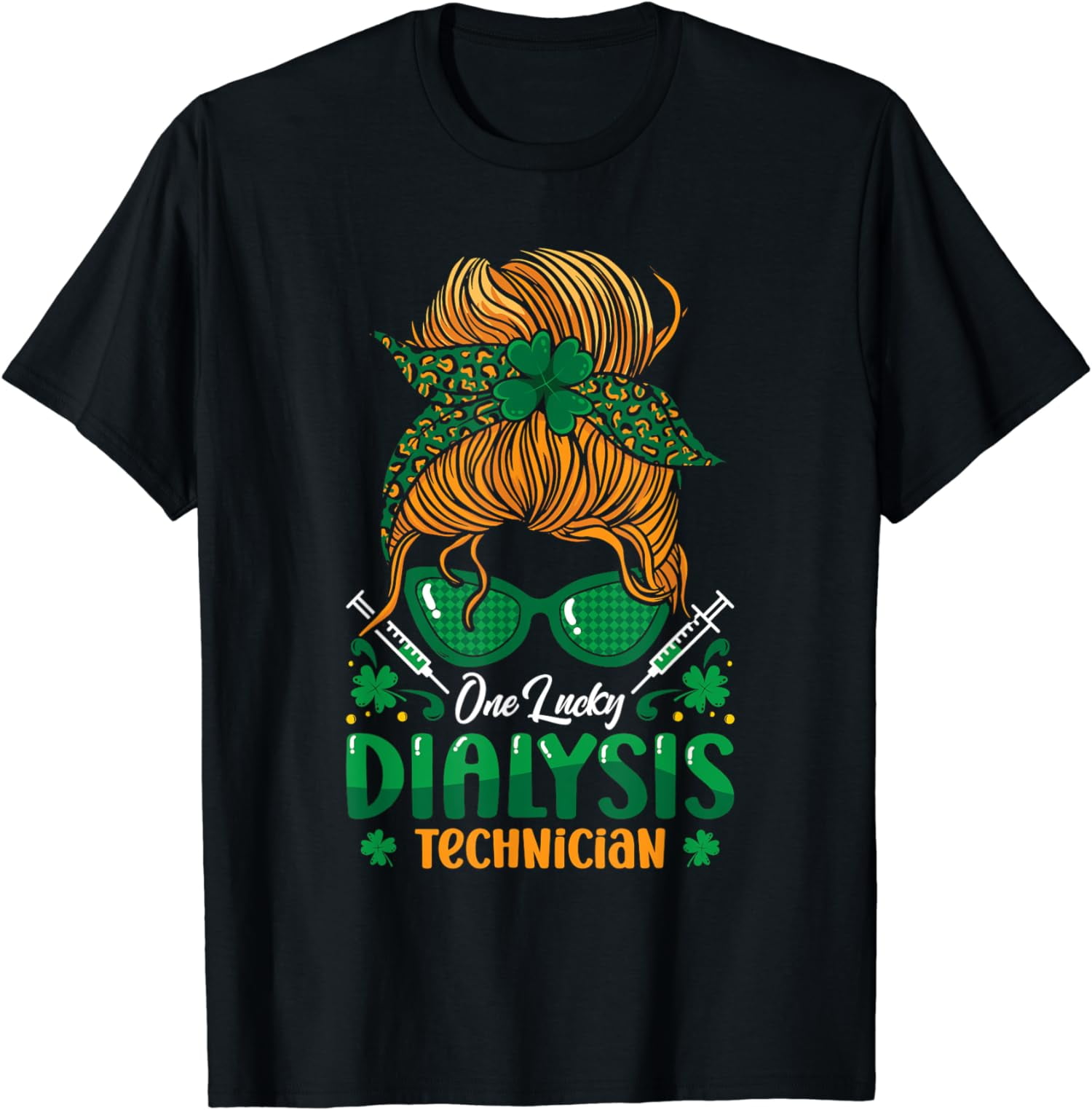 One Lucky Dialysis Technician Tech Nephrology Dialysis Nurse T-Shirt ...