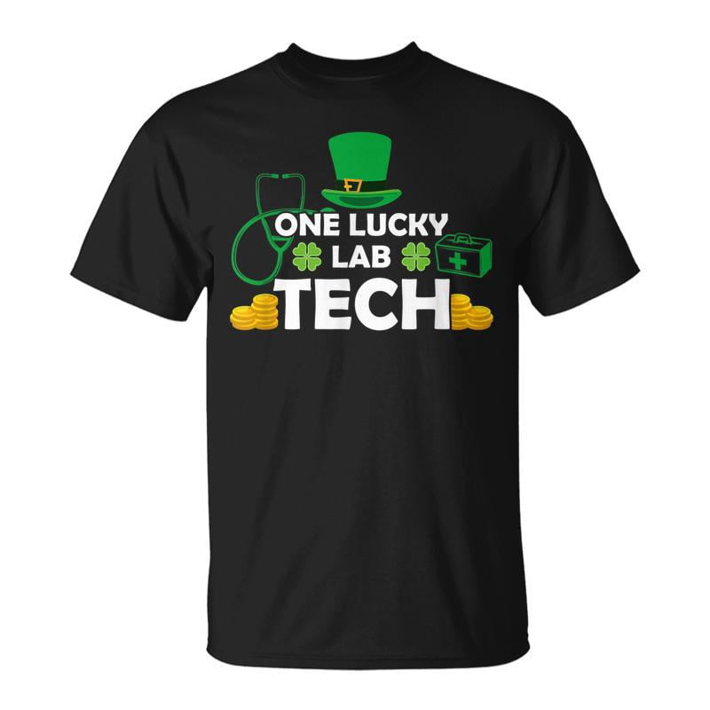 One Lucky Laboratory Lab Tech St Patricks Day Leprechaun TShirt ...