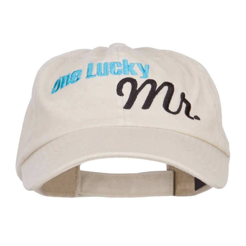 One Lucky Mr Embroidered Low Cap - Putty OSFM - Walmart.com