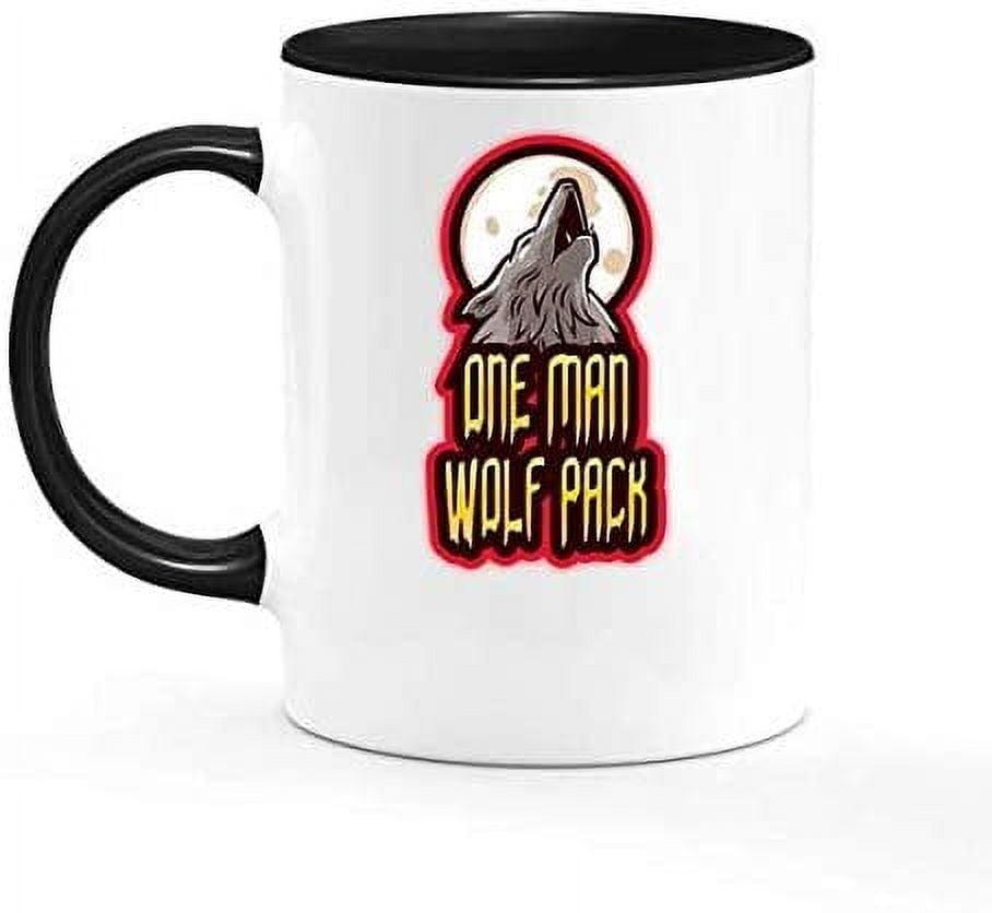One Man Wolf Pack Funny Novelty Wolf Pop Culture Novelty Humor Design ...
