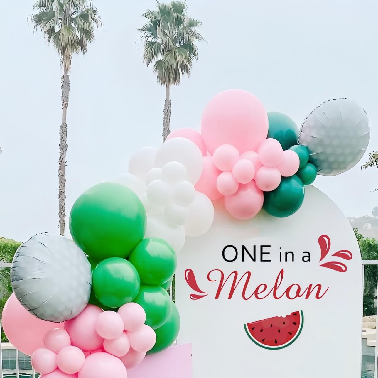 One in a Melon MMF7 Decal,Watermelon Themed Kids Party Supplies ...