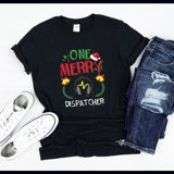 One Merry Dispatcher Logistics Ugly Christmas Sweater Job Novelty Tee ...