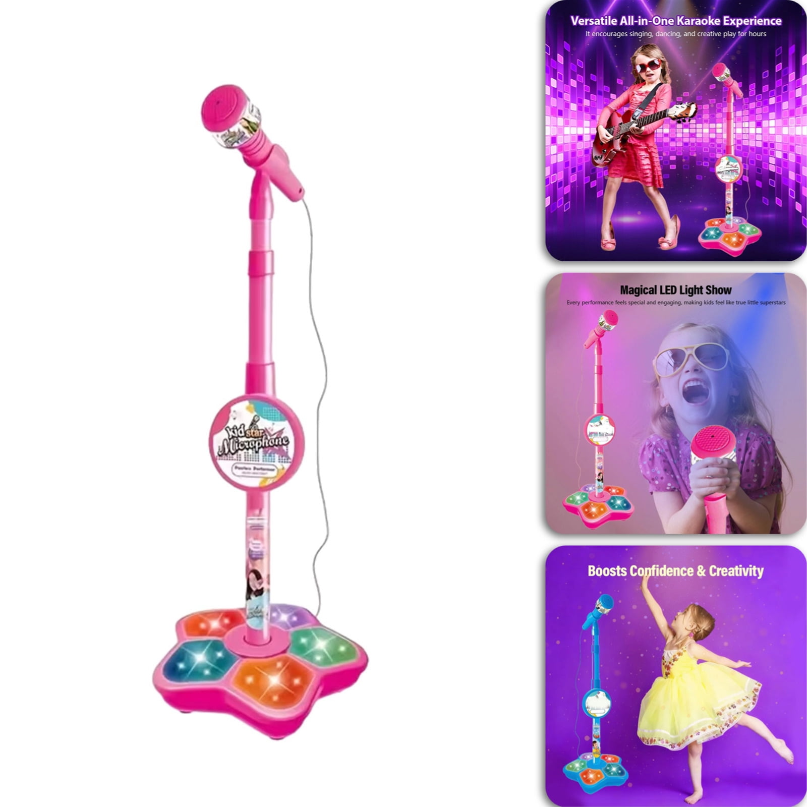 All in One Microphone Toy for Kids, 2026 New Kids Microphone with ...