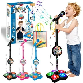 Kids Microphones with Stands and Karaoke Machines for Kids and Teens