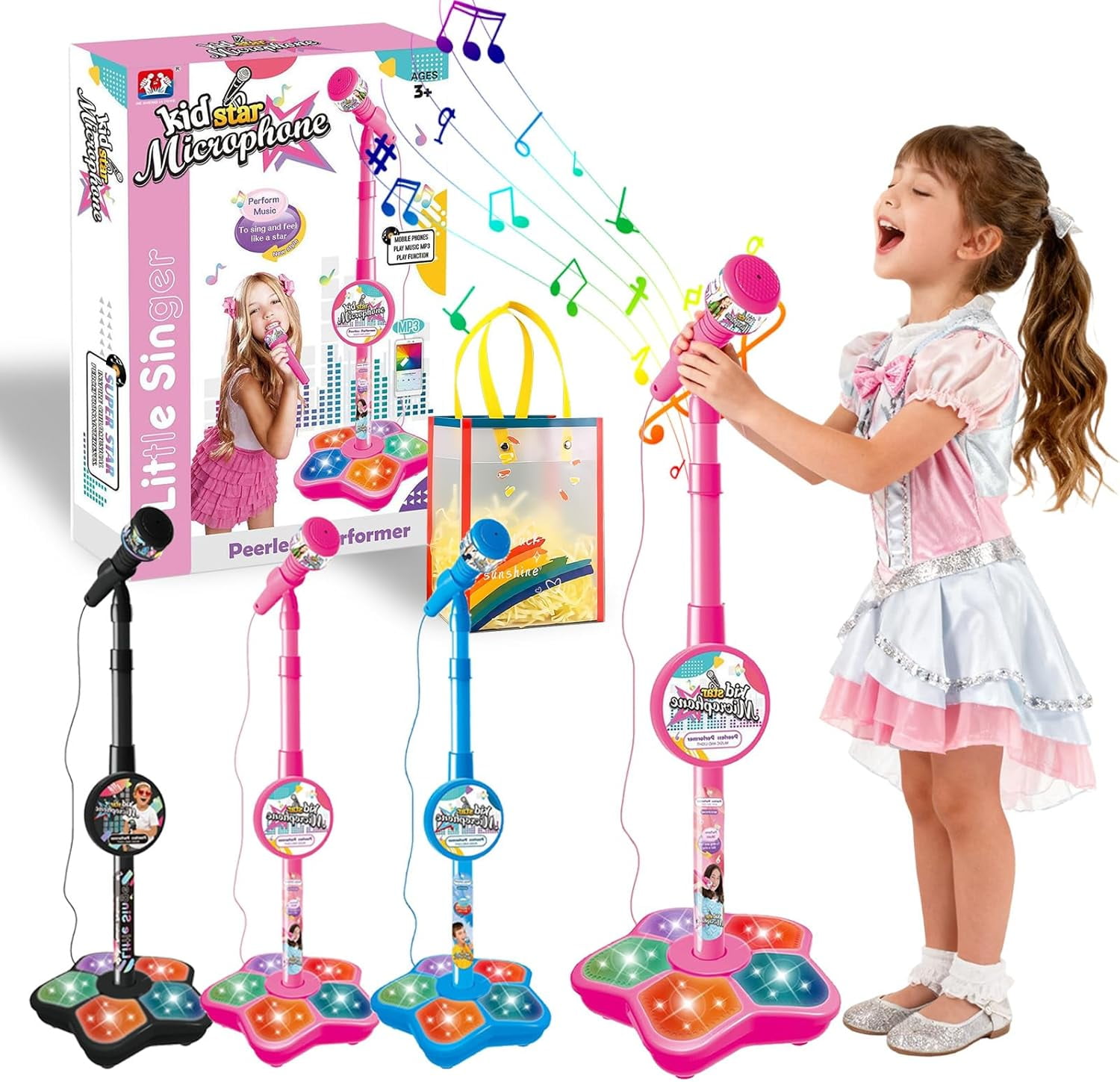 All in One Microphone Toy for Kids, 2026 New Kids Microphone with ...