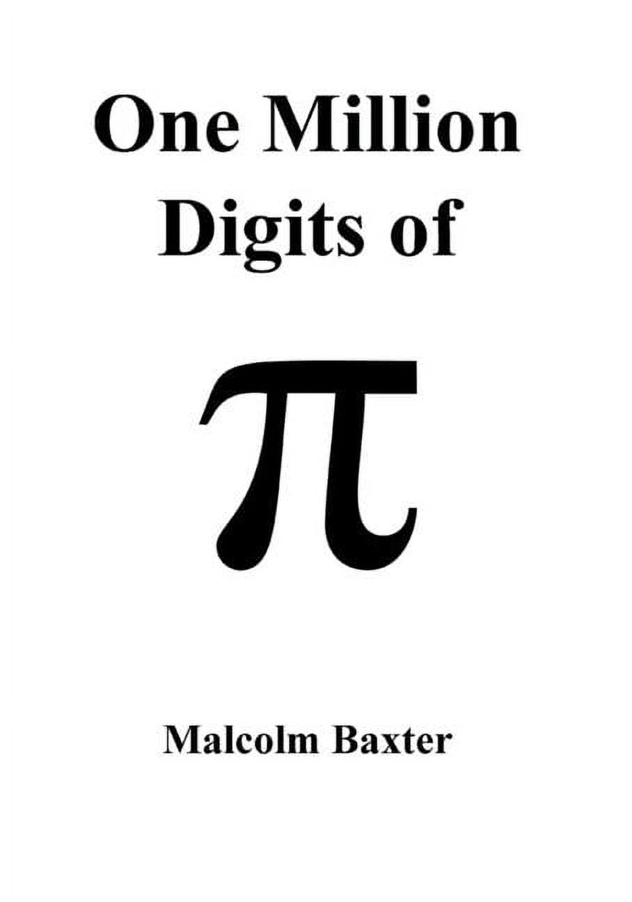 One Million Digits of Pi (Large Print) - Walmart.com