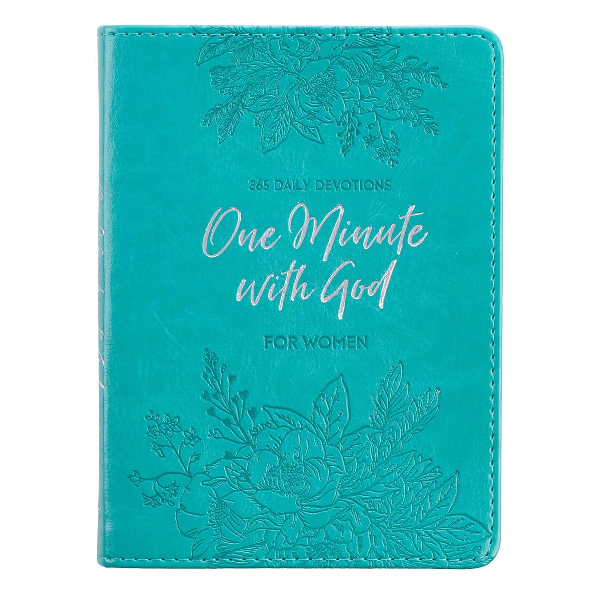 One-Minute With God For Women - 365 Daily Devotions, Teal Faux Leather ...