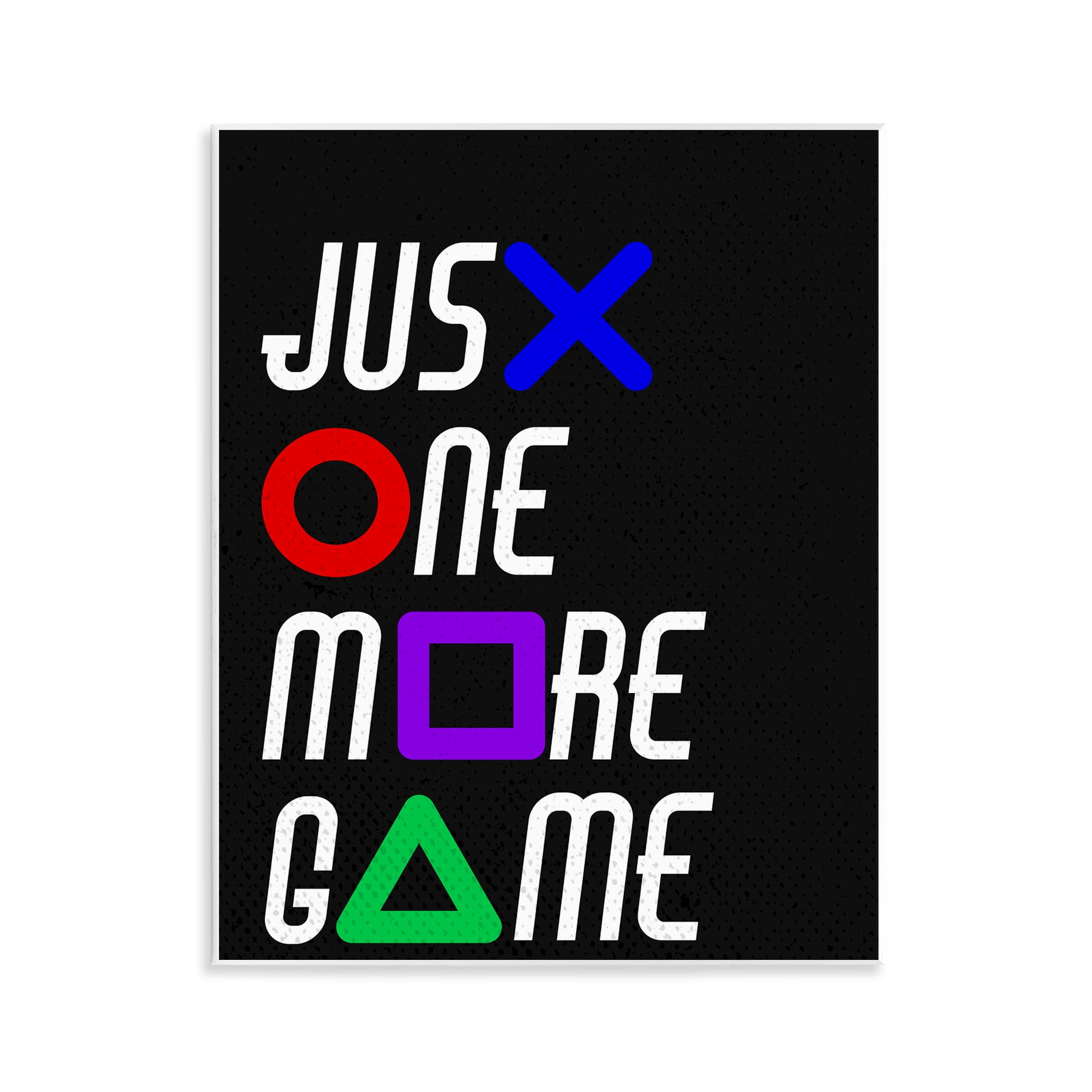 One More Game with Symbols Wall Plaque Art, design by Kim Allen ...