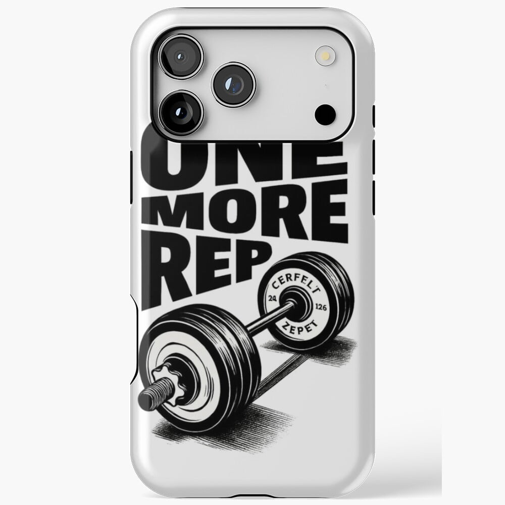 One More Rep Gym Motivation Cartoon Artwork Phone Case Compatible ...