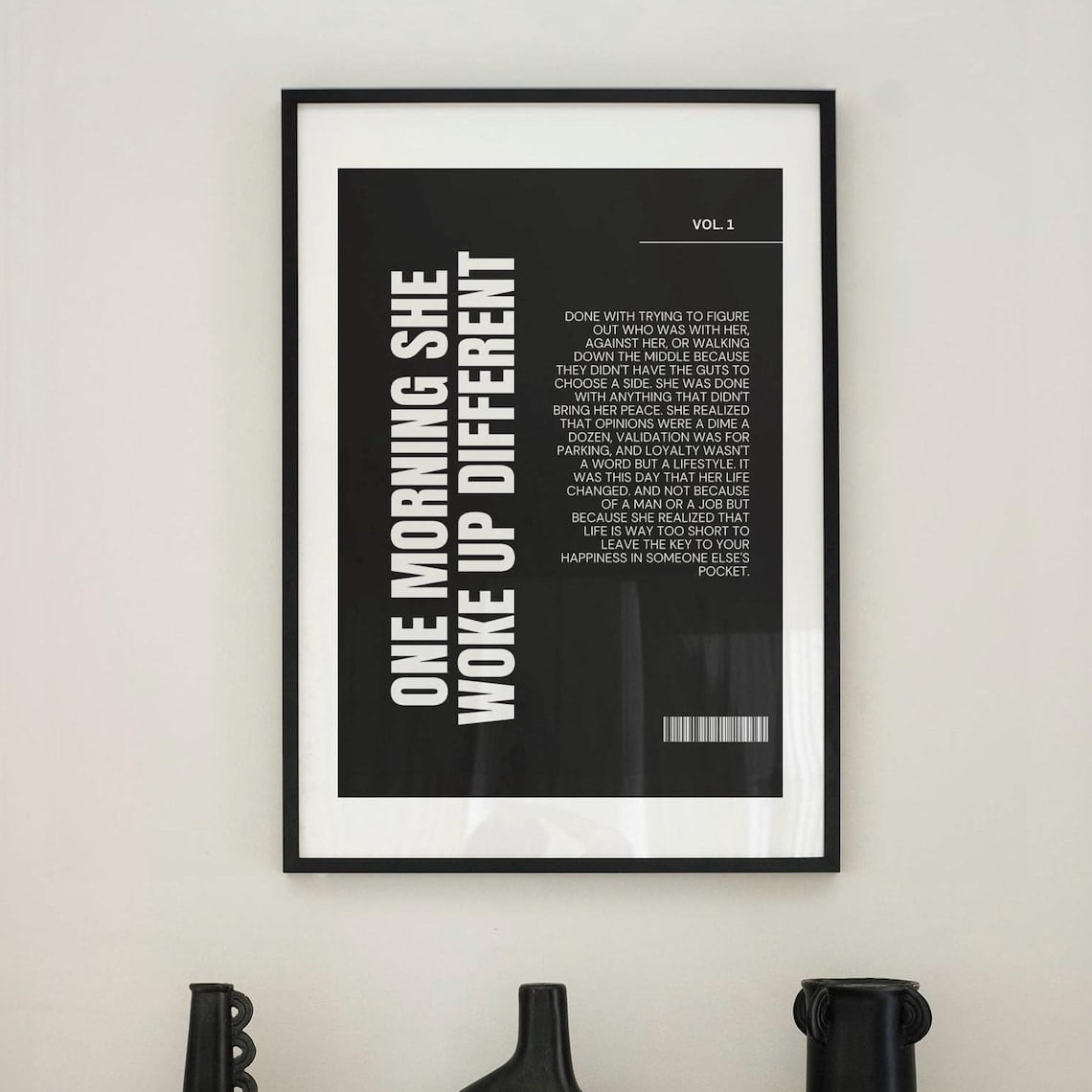 One Morning She Woke Up Different,Feminist Print,Female Empowerment ...