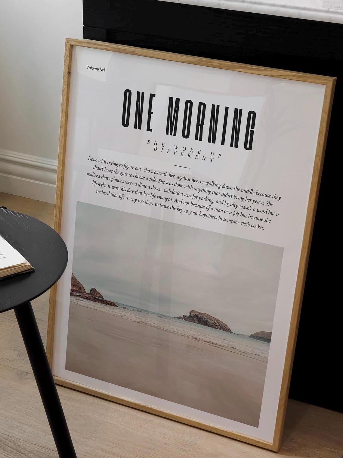 One Morning She Woke Up Different, Feminist Print, Female Empowerment ...