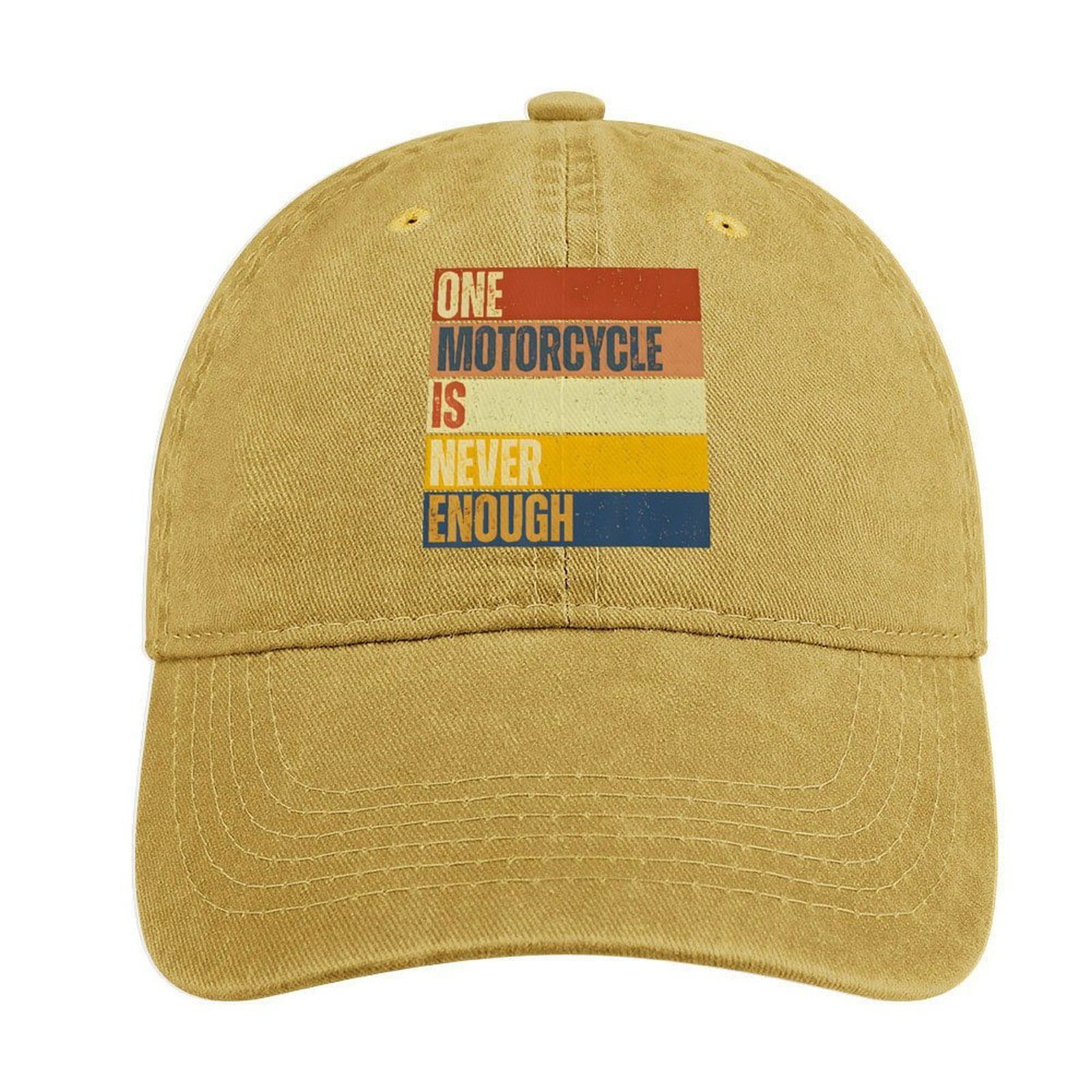 One Motorcycle Is Never Enough Sand Colour Hat Adjustable Funny Fashion ...