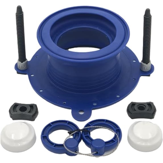 One N Done Toilet Flange Repair Kit – Complete Toilet Wax Ring ...