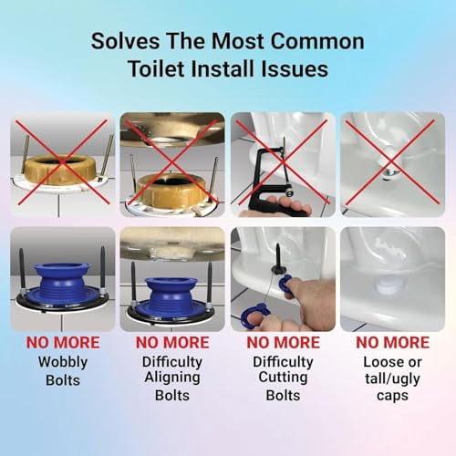 One N Done Toilet Flange Repair Kit - Toilet Kit For Low or Broken ...