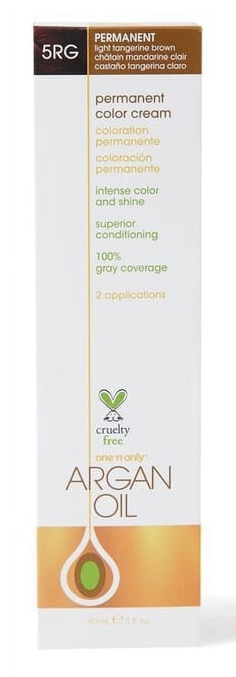 One 'N Only Argan Oil Hair Dye Conditioner, Permanent Color Cream - 5RG ...