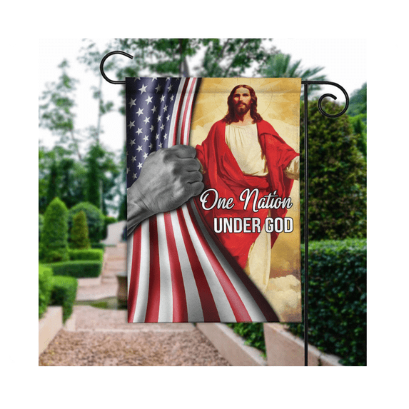 One Nation Under God Flag, Faith Jesus Flag, Christian Flag, Religious ...