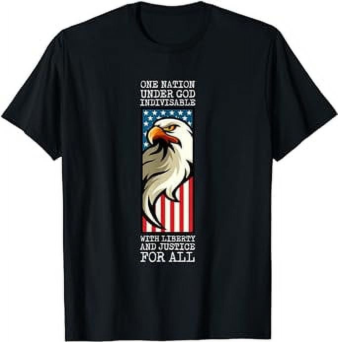 One Nation Under God - Pledge of Allegiance T-Shirt - Walmart.com