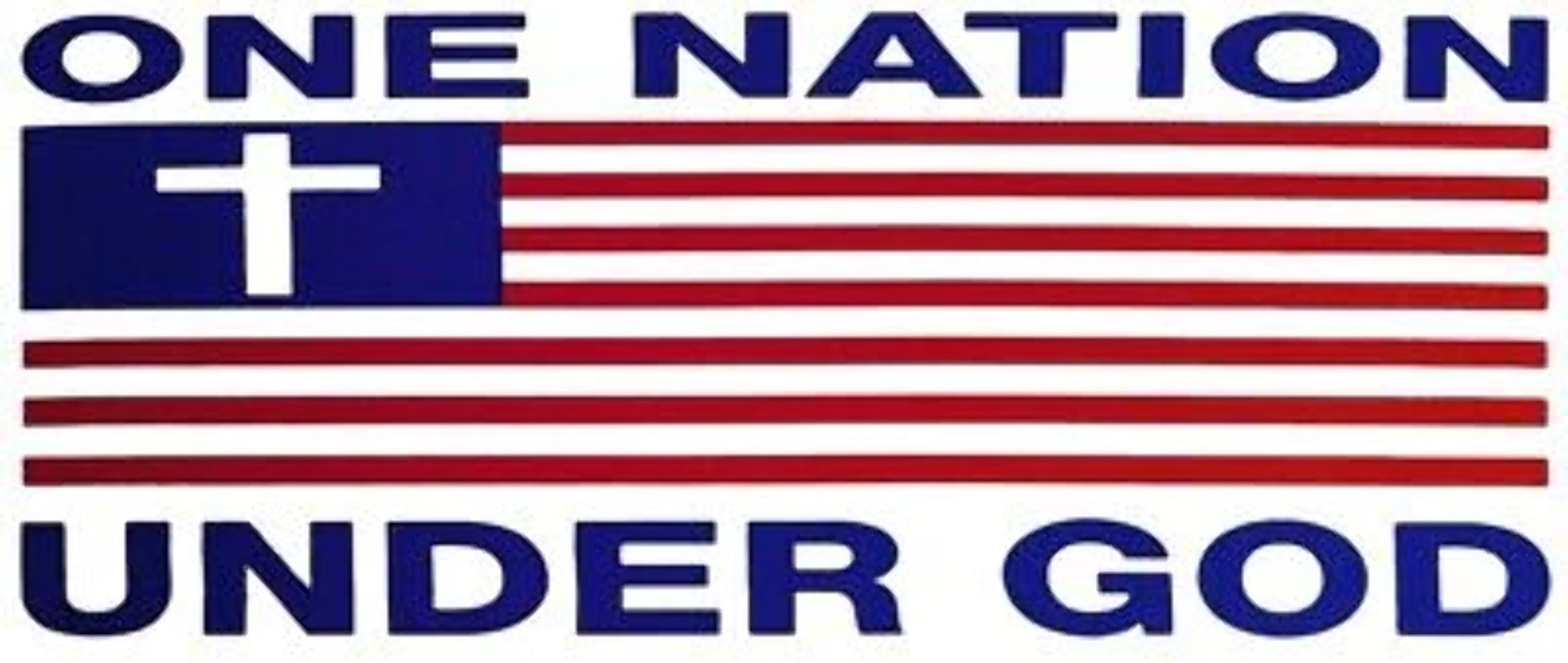 One Nation Under God USA Cross Vinyl Decal Bumper Sticker - Walmart.com