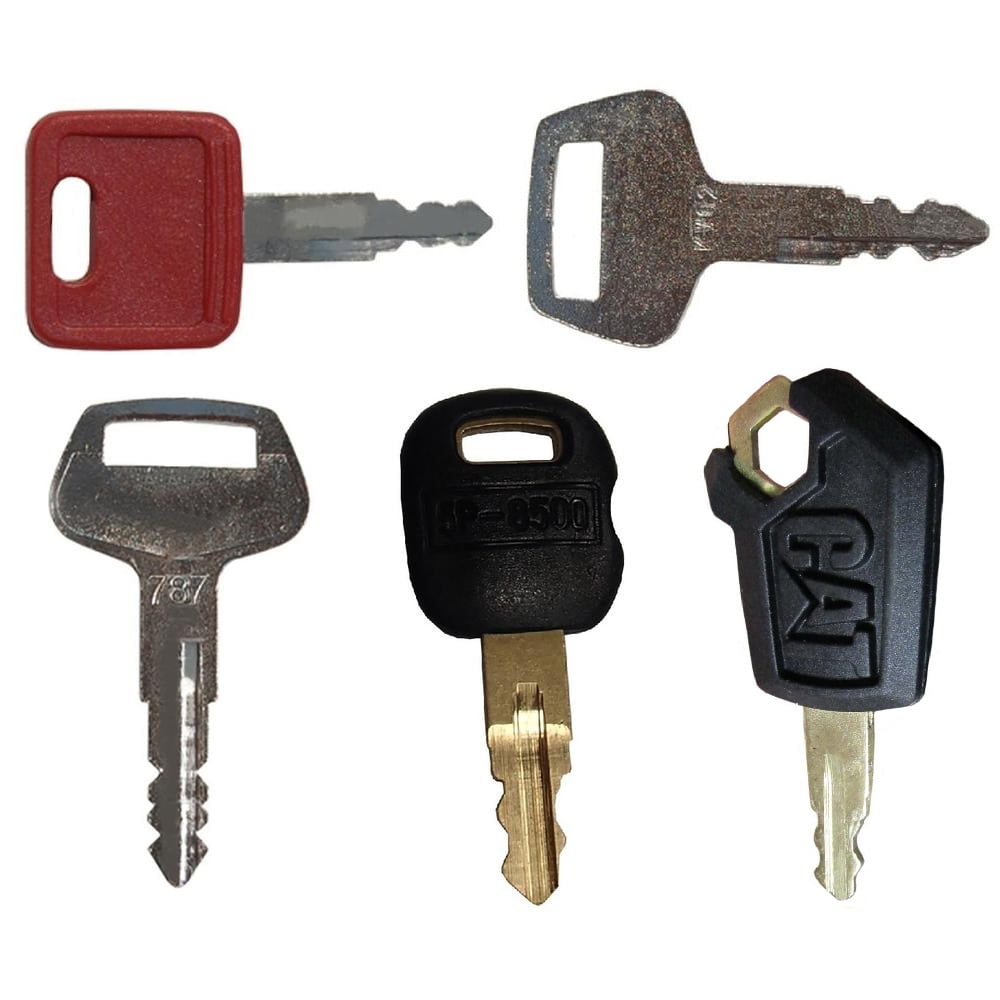 RAParts One New 5-Piece Heavy Equipment Master Key Set Fits John Deere ...