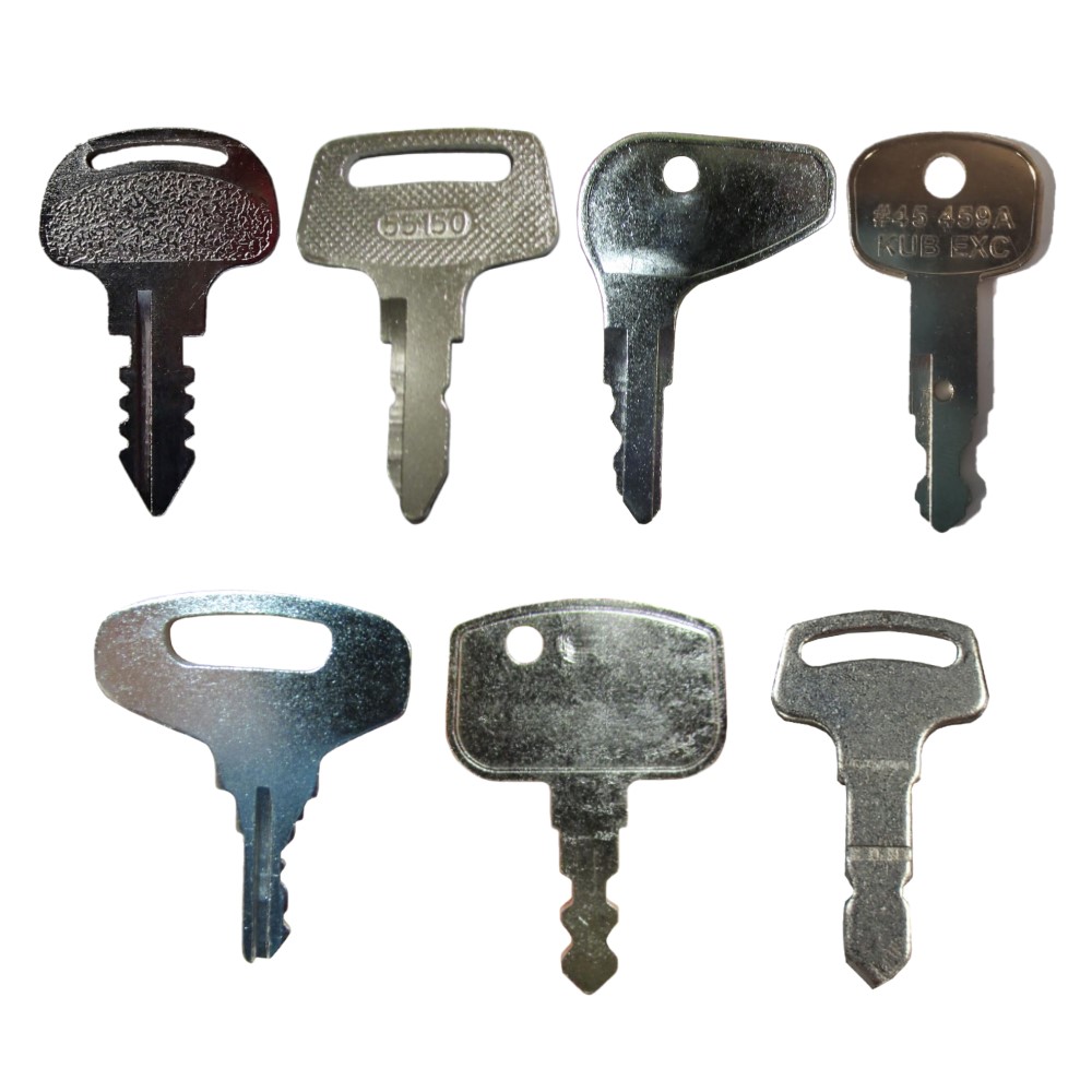 One New Set of Seven (7) Ignition Keys Fits Kubota Tractors - Mowers ...