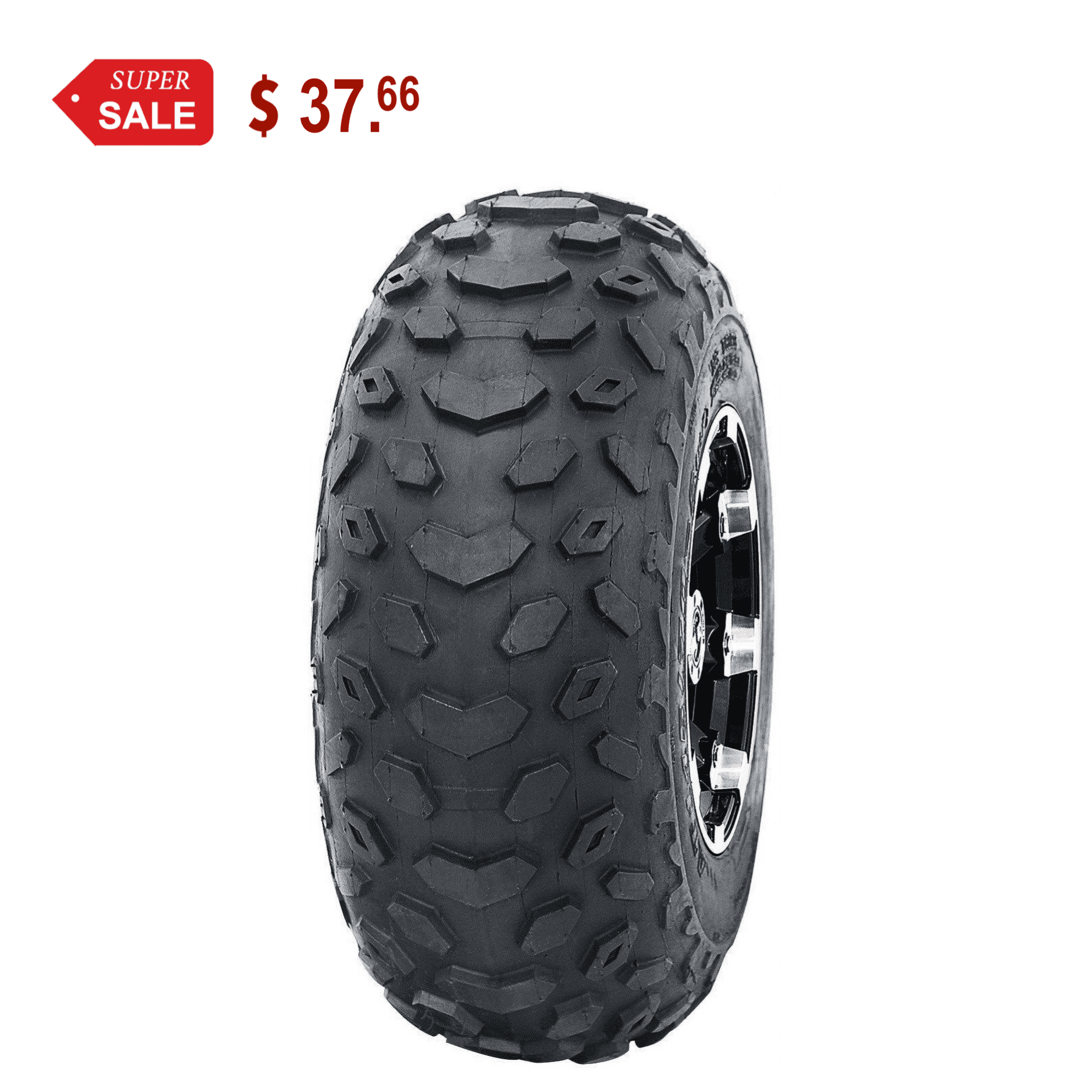 WANDA Sport ATV Tire 19X7-8, 4PR, Directional Tread Pattern, Puncture ...
