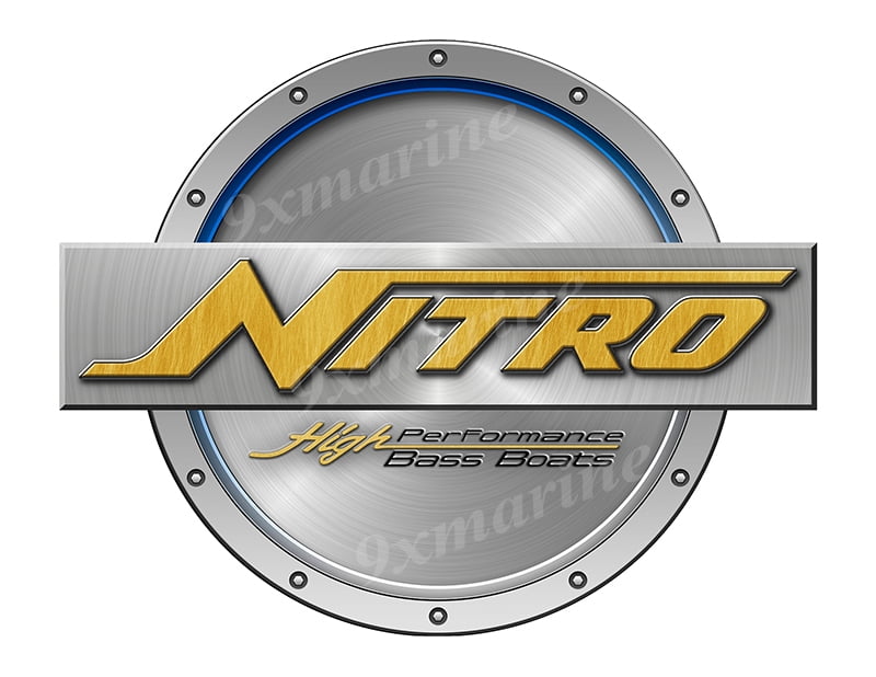 One Nitro Remastered Sticker. Brushed Metal Style - 7.5" diameter ...
