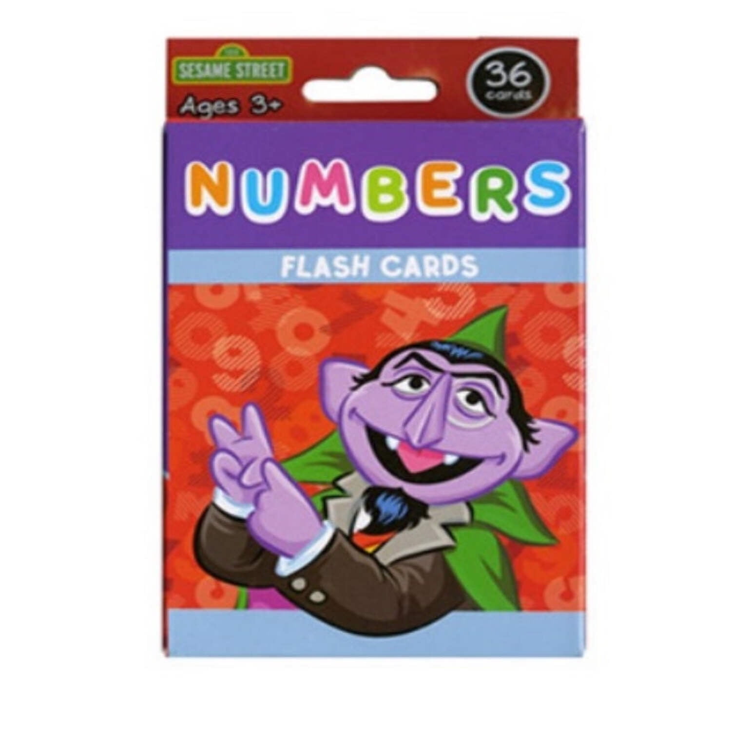 One Pack Sesame Street Educational Early Learning Numbers Flash Cards ...