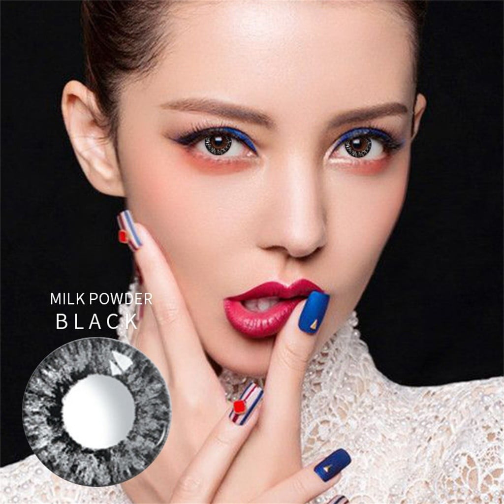 One Pair of 12-Color Lenses, Big Eyes, Supernatural Lenses, Fashionable ...