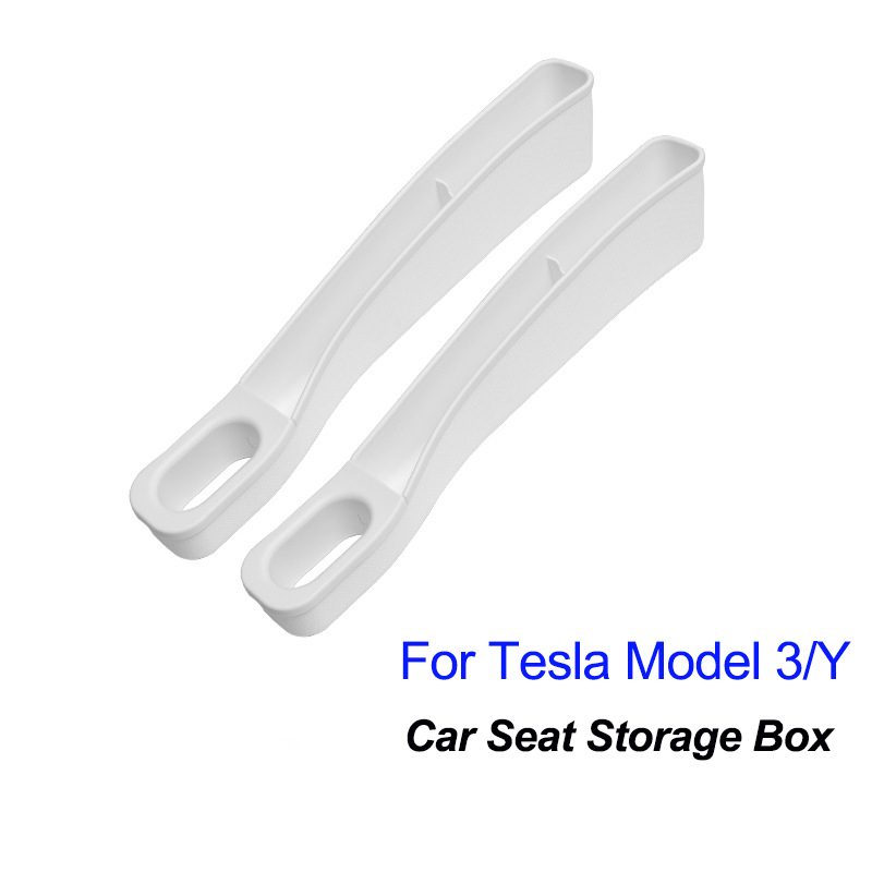 One Pair Car Seat Gap Filler for Tesla Model 3 Y Slot Storage Box Leak ...