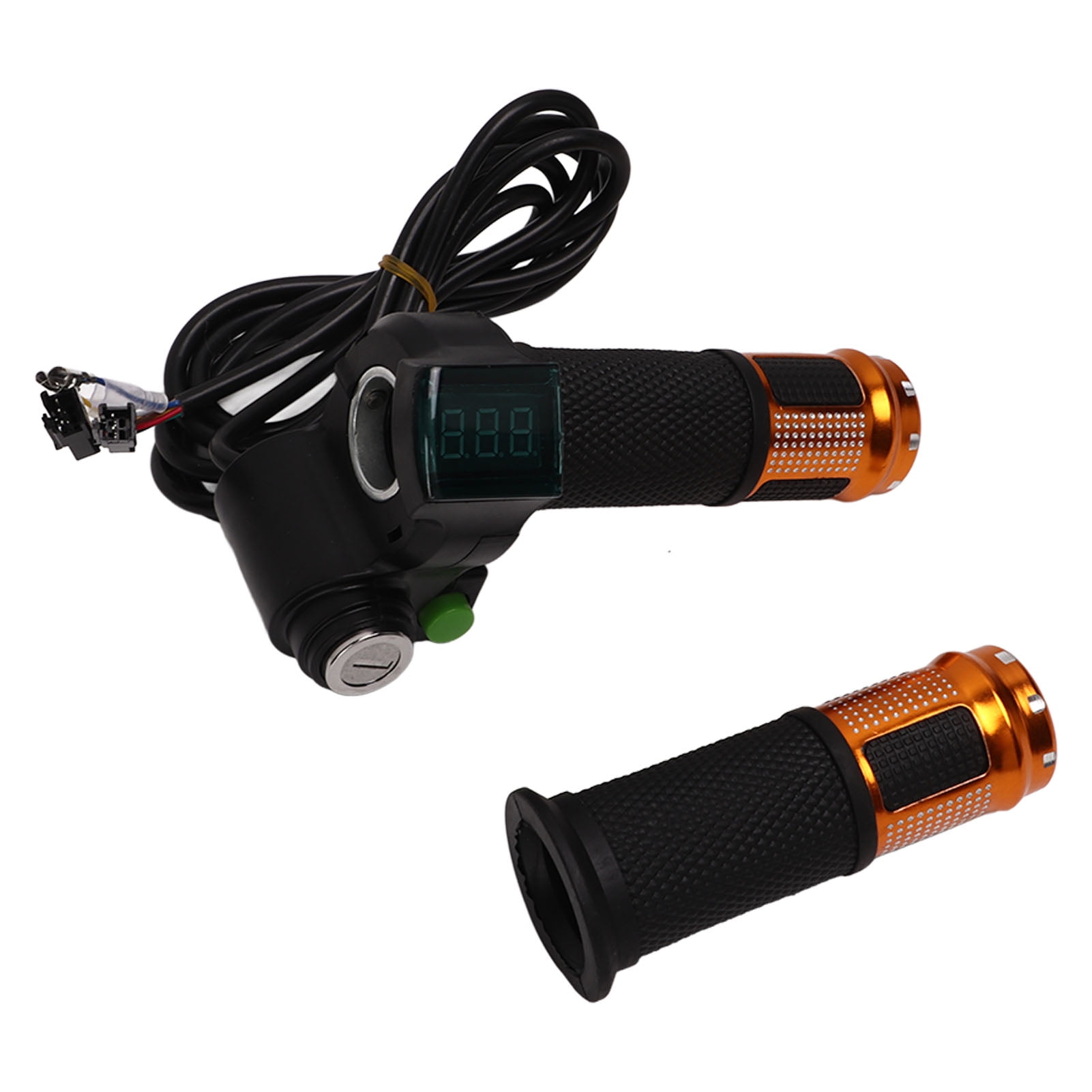 One Pair Electric Bike Throttle Handlebar With Red Screen Lock 12V To ...