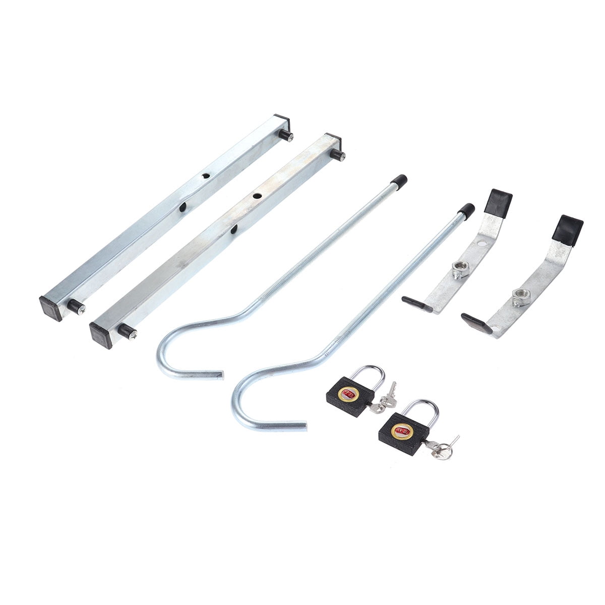 One Pair Ladder Clamp Car Roof Carrier Safety Lock Set (Silver ...