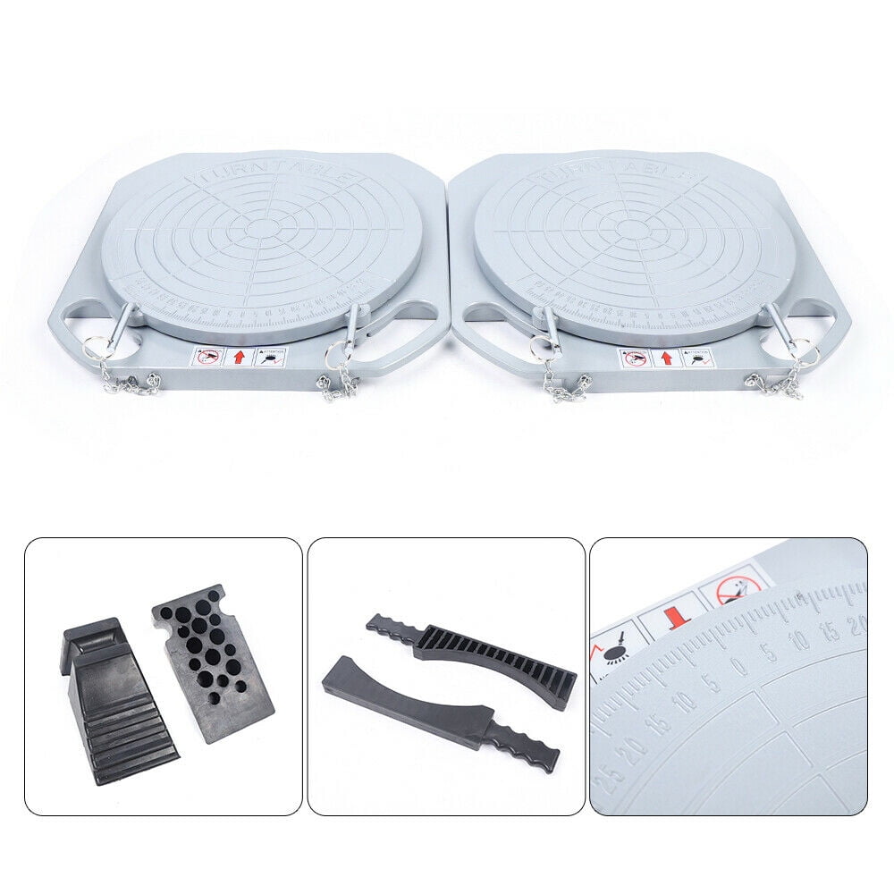 One Pair Wheel Alignment Turn Plates 5Ton 360° Rotation Aluminum ...