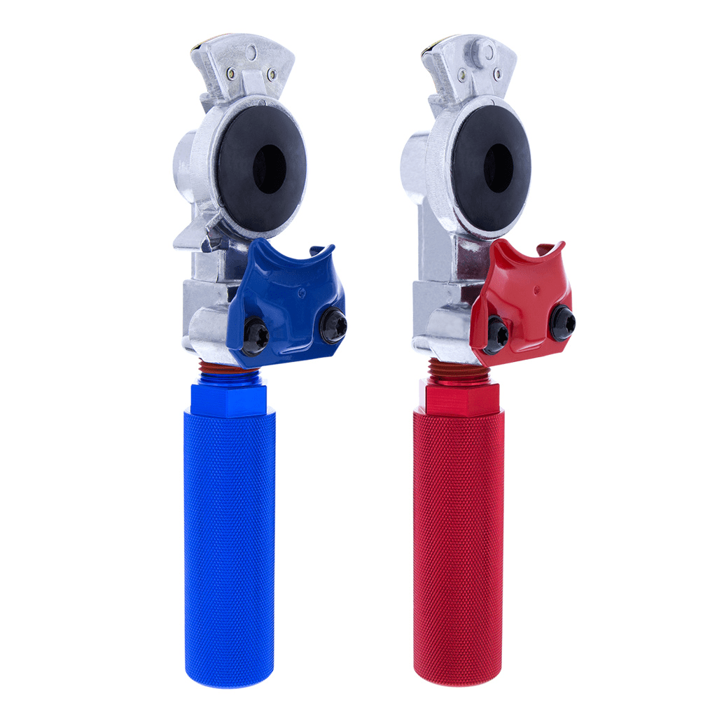 One Pair of Heavy-Duty Red Blue Gladhands with Grips Truck Trailer Semi ...