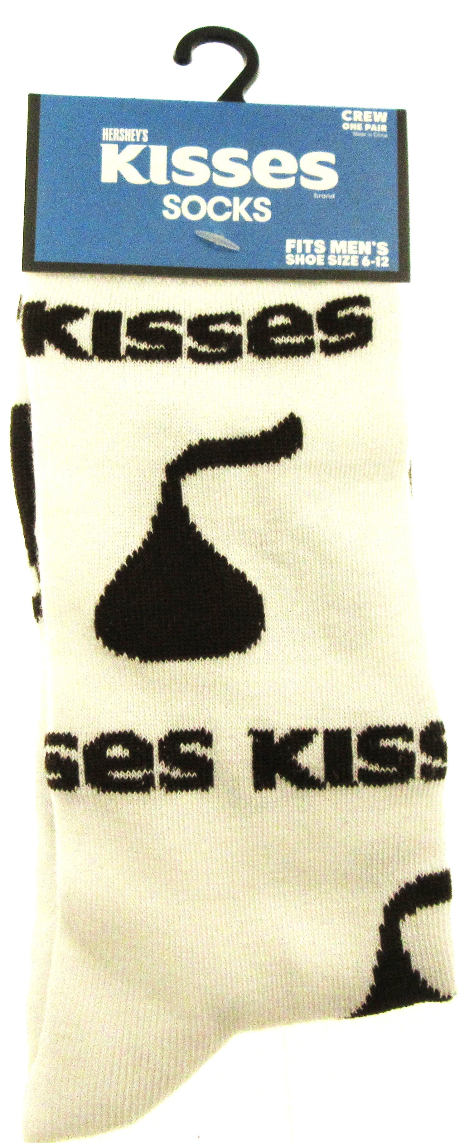 One Pair of Hershey's Kisses Crew Socks for Men Shoe Sizes 6 - 12 ...