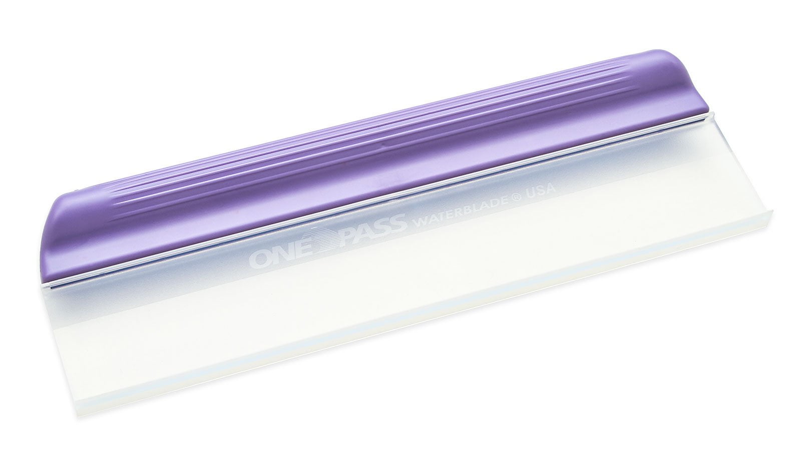 One Pass Original Water Blade Squeegee, Silicone T-Bar, 12 Inch Purple ...