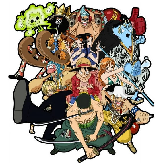 One Peice Sticker Anime Phone Decal Water Bottle Stickers Car Decals ...