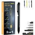 One Pen Nine Functions, 9 in 1 Multitool Pen with LED Light, Multi Tool ...