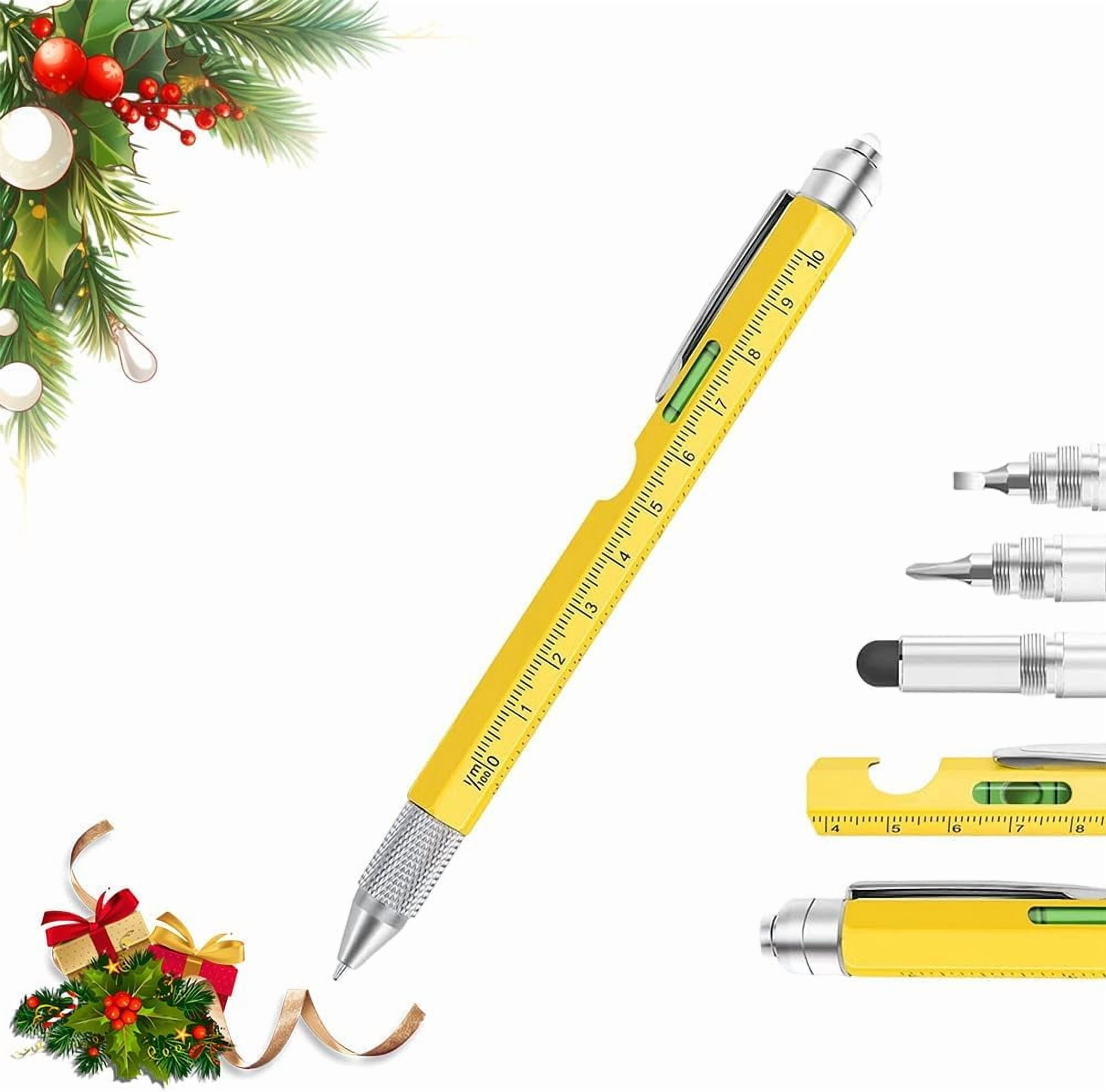 One Pen Nine Functions -Christmas Gifts for Men, 9 in 1 Multitool Pen ...