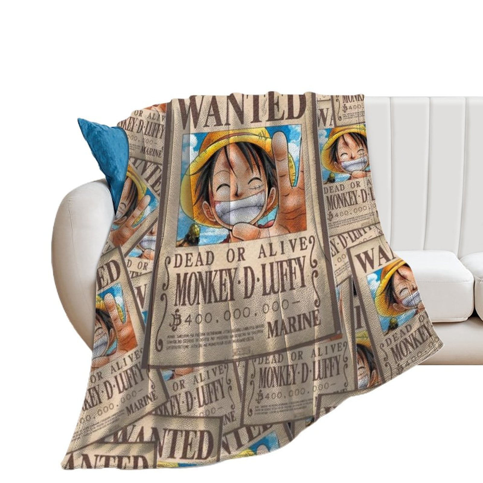 One Pie-ce Throw Blanket Flannel Anime for Girls Boys Men Women One Pie ...