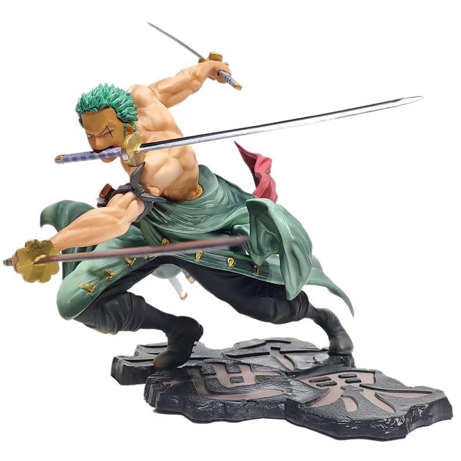 One Piece 10CM Figure Toys Anime GK Roronoa Zoro Three-blade Sa-maximum ...