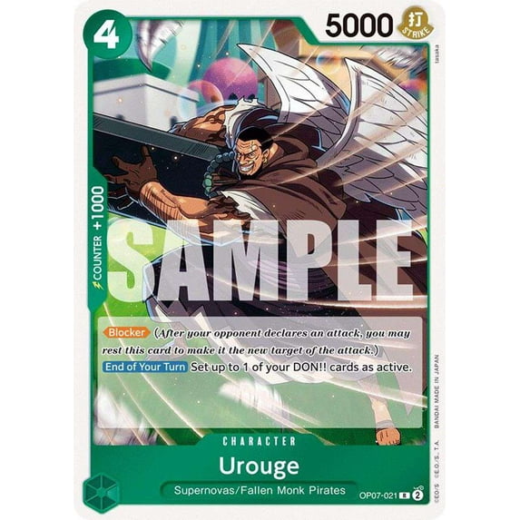 One Piece 500 Years in the Future Rare Urouge OP07-021 - Walmart.com