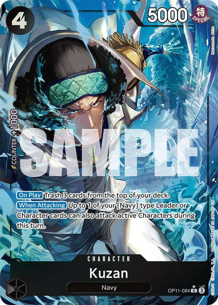 One Piece A Fist of Divine Speed Rare Kuzan OP11-084 (Alternate Art ...