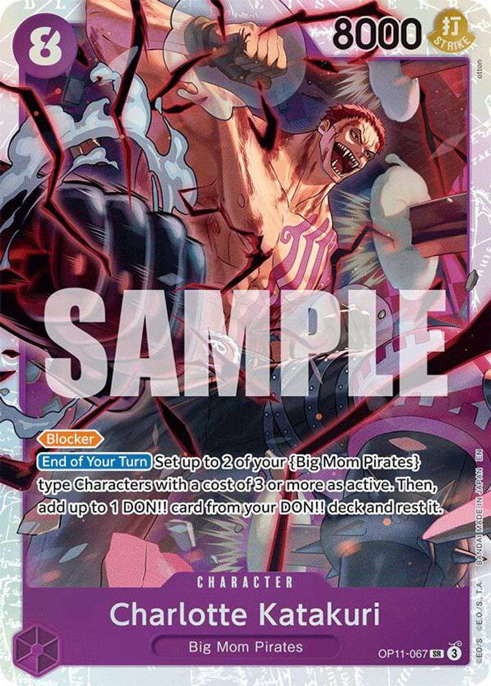 One Piece A Fist of Divine Speed Super Rare Charlotte Katakuri OP11-067 ...