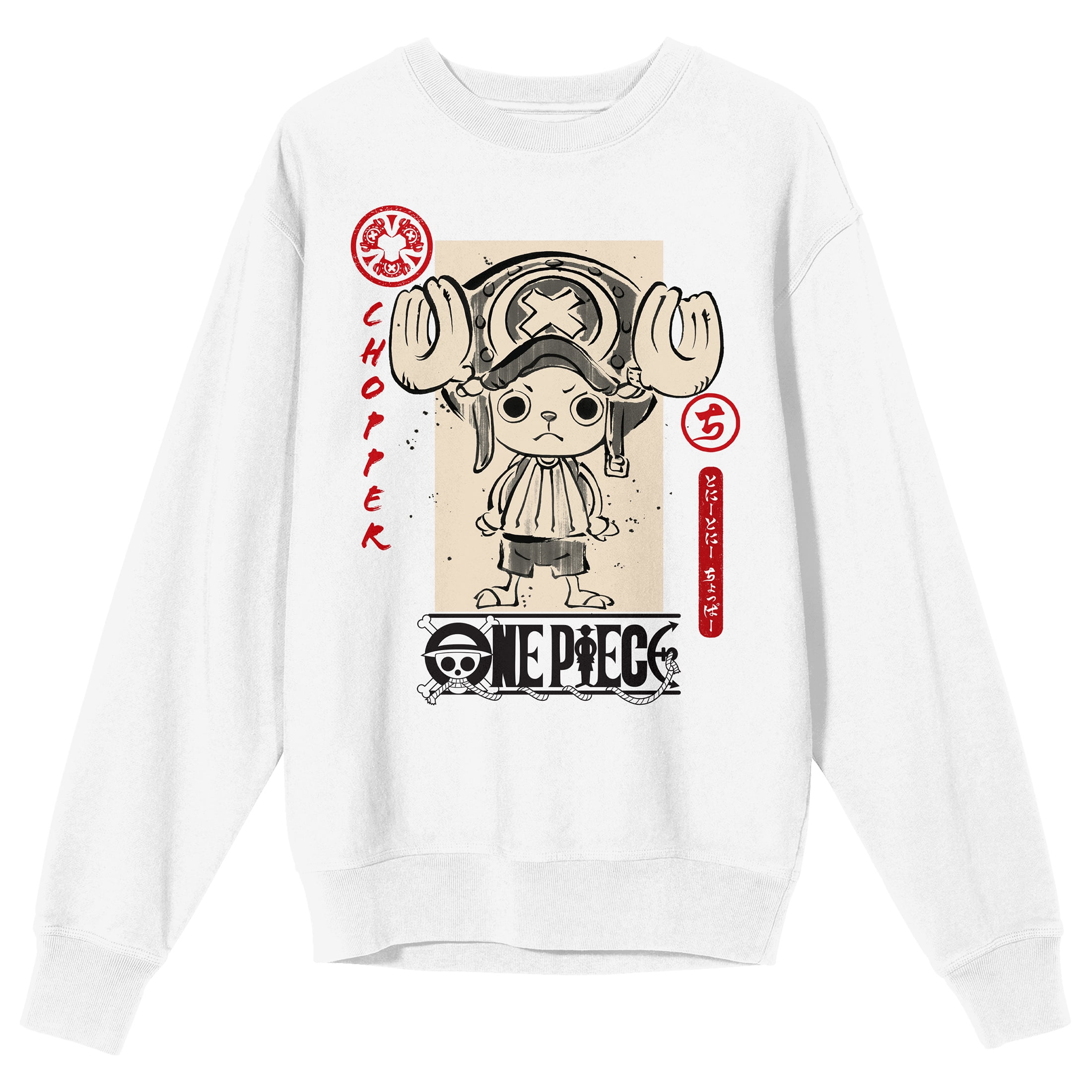 One Piece (Animated Series) - Chopper, icon, logo on white Adult Crew ...